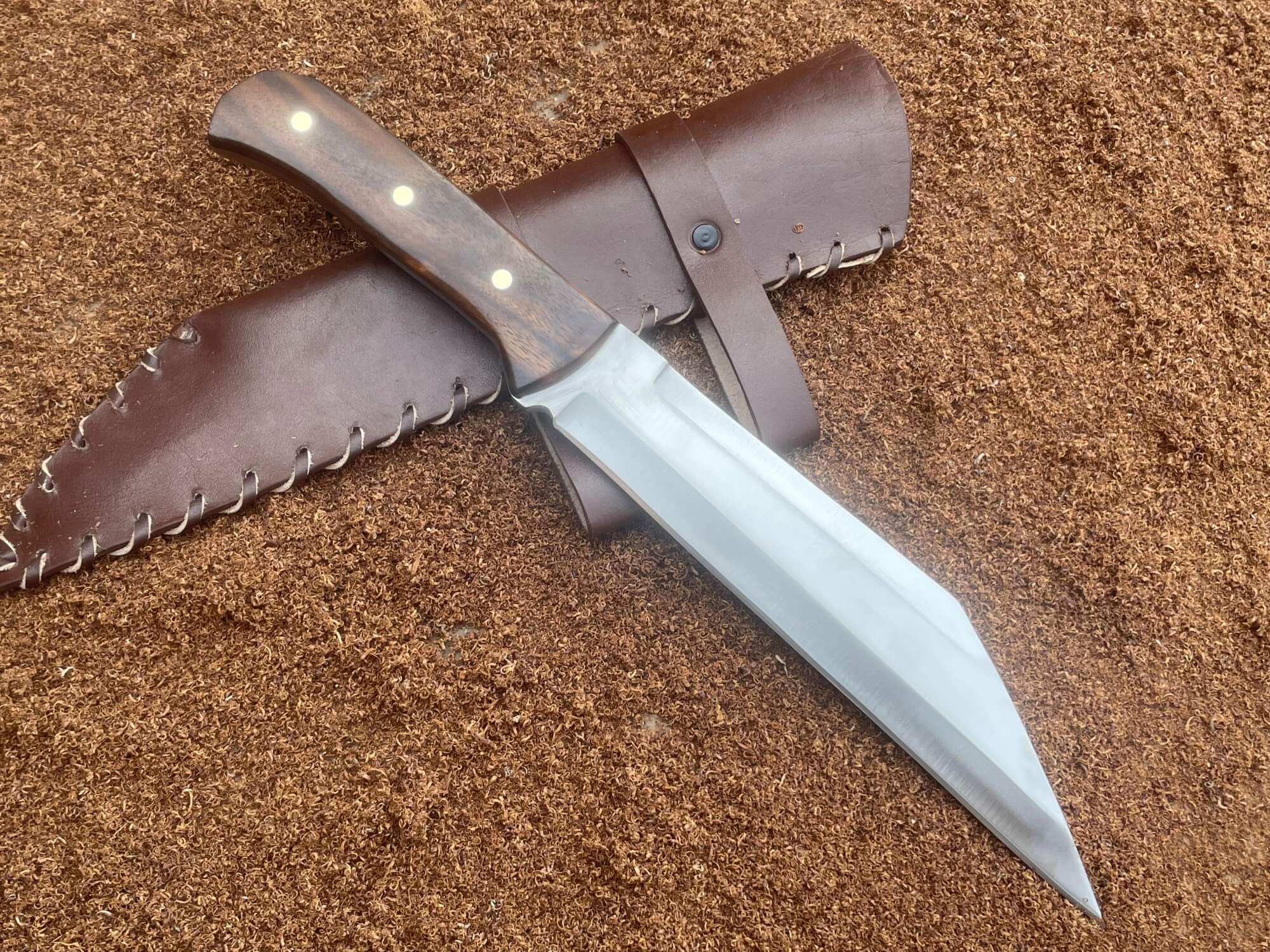 Viking Seax Knife - Handmade Knife With 5160 Spring Steel