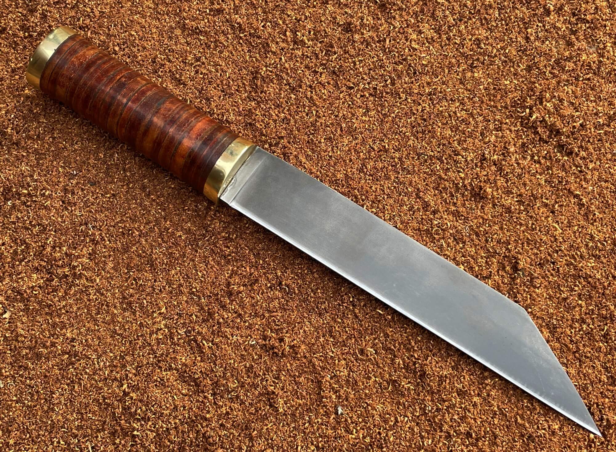 Blackened Viking Seax Knife - Custom High Carbon Steel - Best Hunting ...