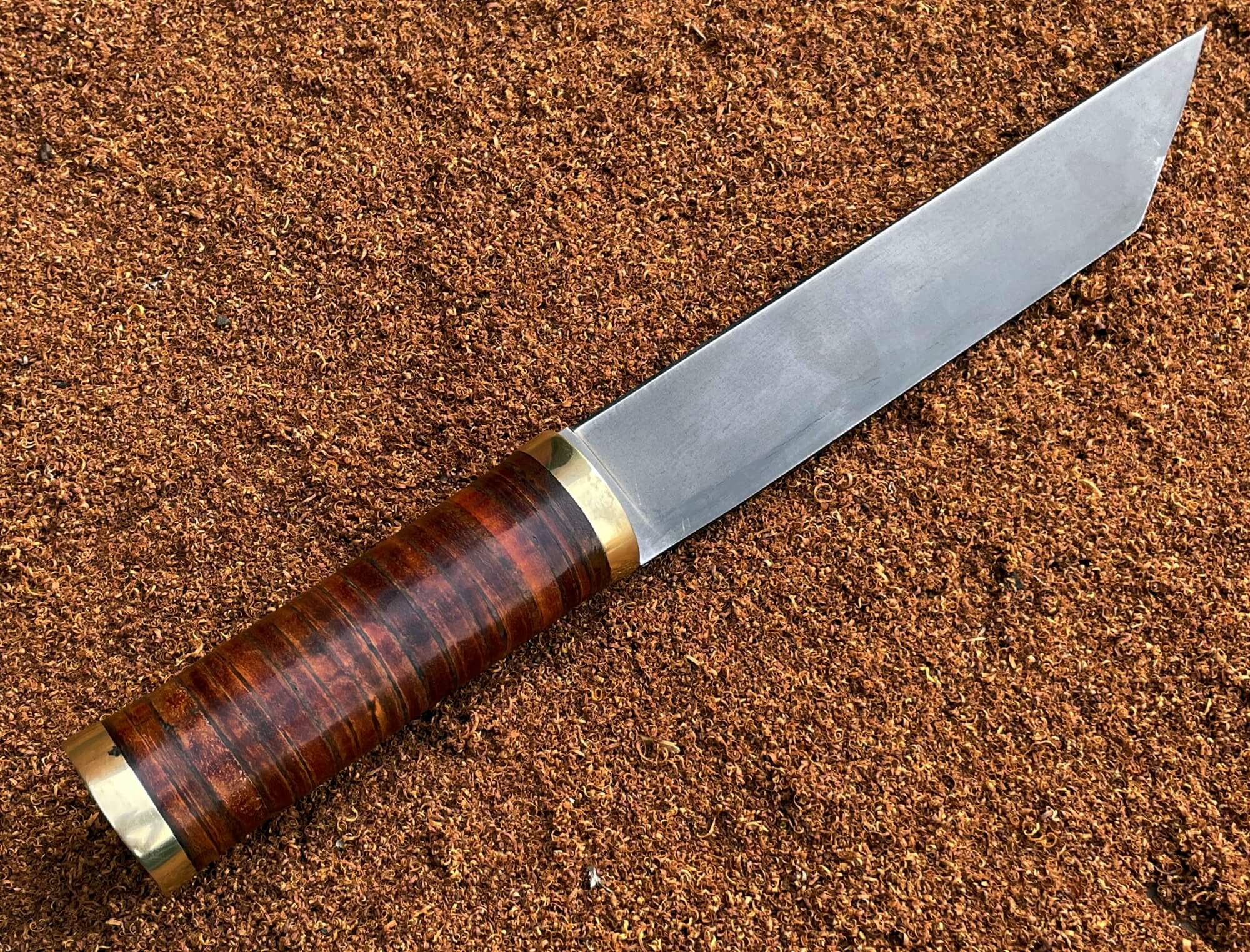 Blackened Viking Seax Knife - Custom High Carbon Steel - Best Hunting ...