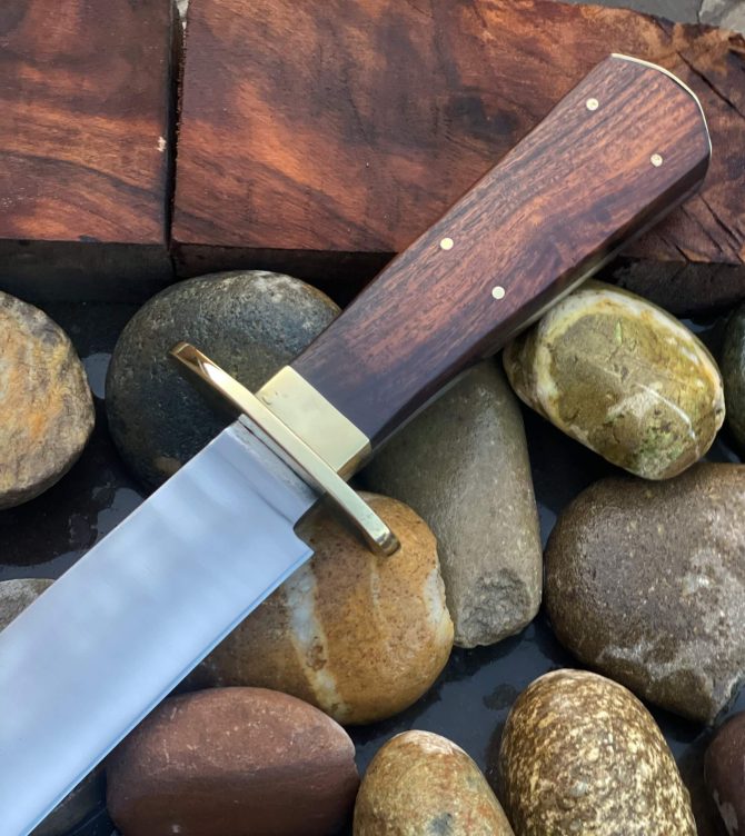Hand-Forged 5160 Steel Clip Point Coffin Bowie Knife - Best Hunting ...