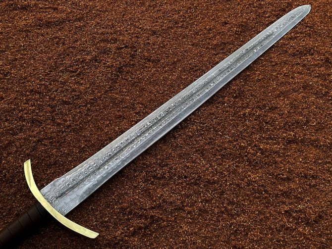 Custom Made Game Of Thrones Rob Starks Sword Damascus Steel Replica ...